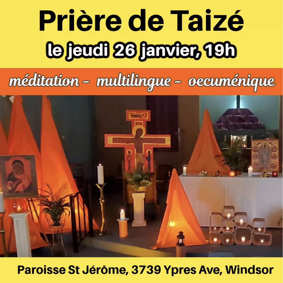 Soirée de prières Taizé – CCFWEK – Centre Communautaire Francophone ...