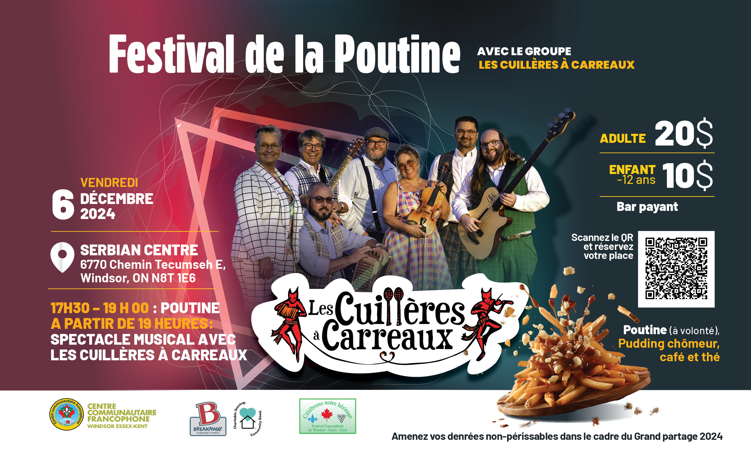 Festival de la poutine avec les Cuillères à Carreaux – CCFWEK – Centre ...